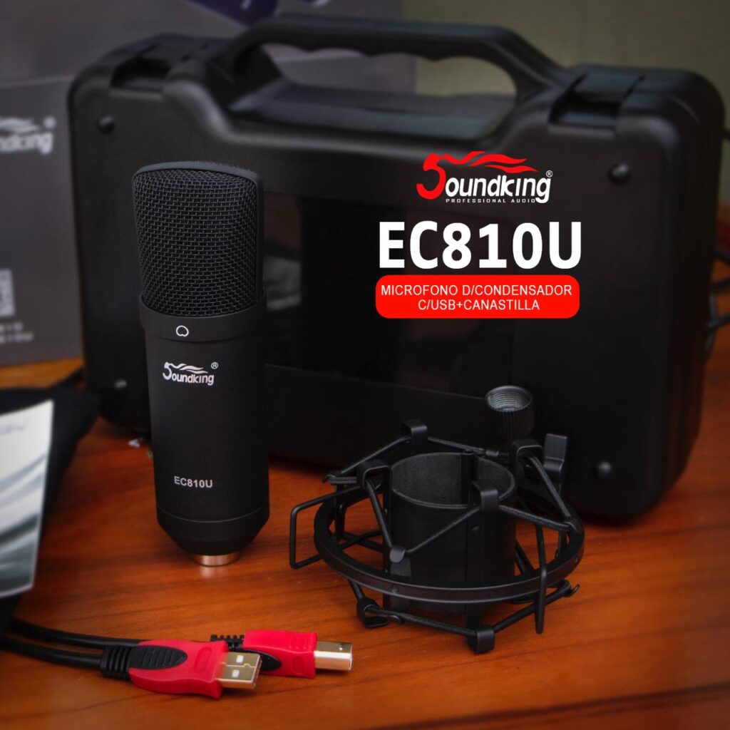 Micrófono Condensador USB Soundking EC810 USB - Music Solfeando